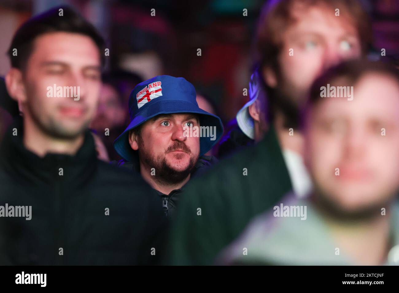 England fans at the 4TheFans Fan Park at LDN East, London, during a ...
