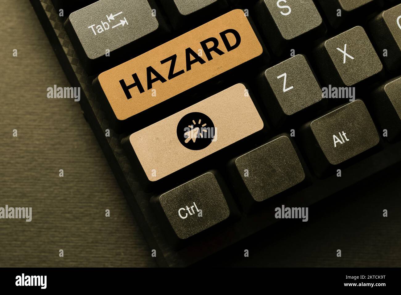 Conceptual display Hazard, Word for account or statement describing the ...