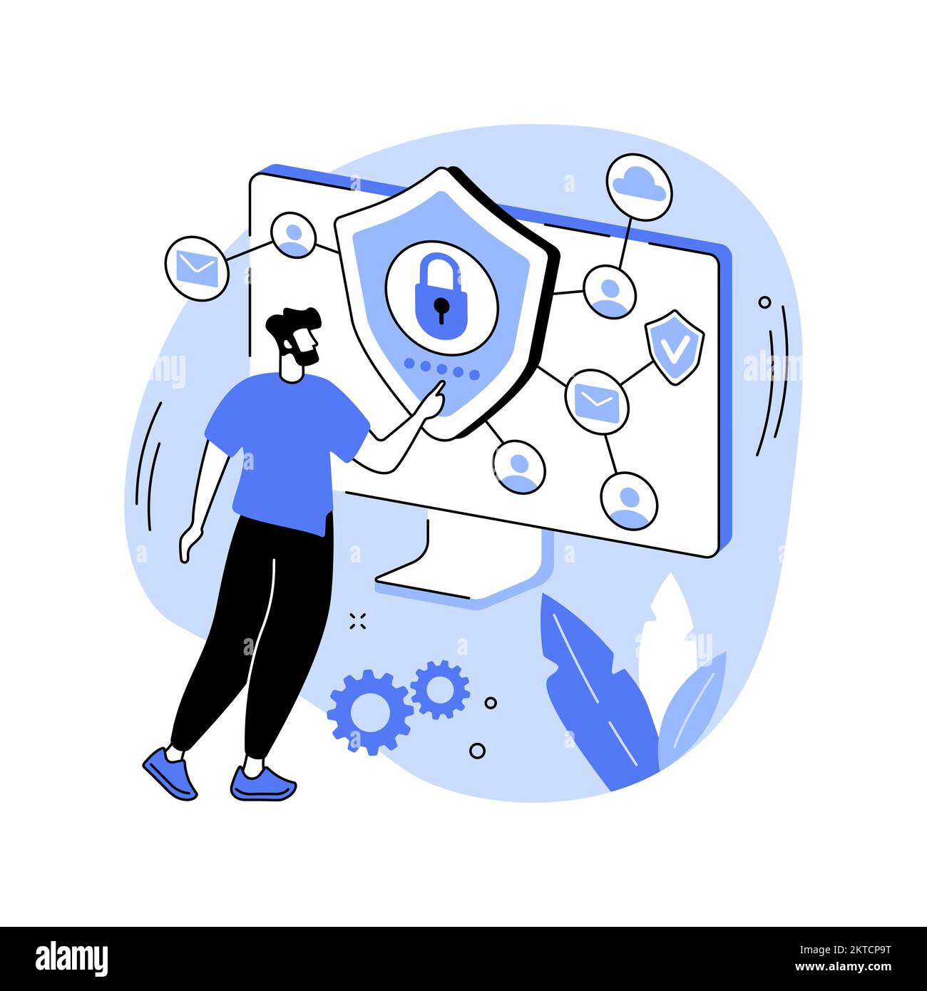 Data access isolated cartoon vector illustrations Stock Vector Image ...