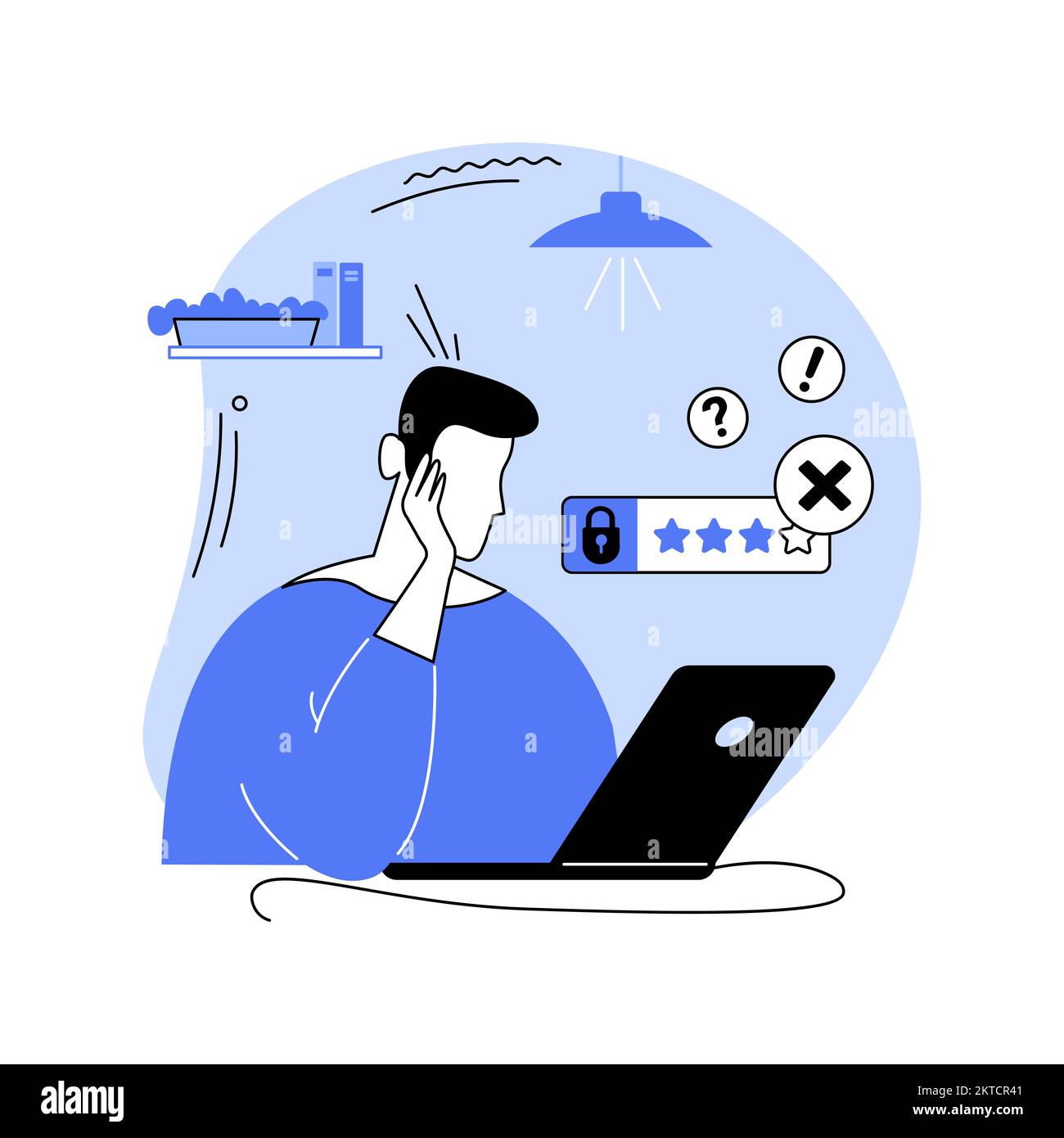 Password management isolated cartoon hi-res stock photography and ...