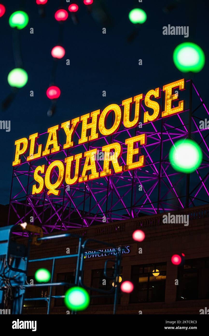 Playhouse square lights hi-res stock photography and images - Alamy