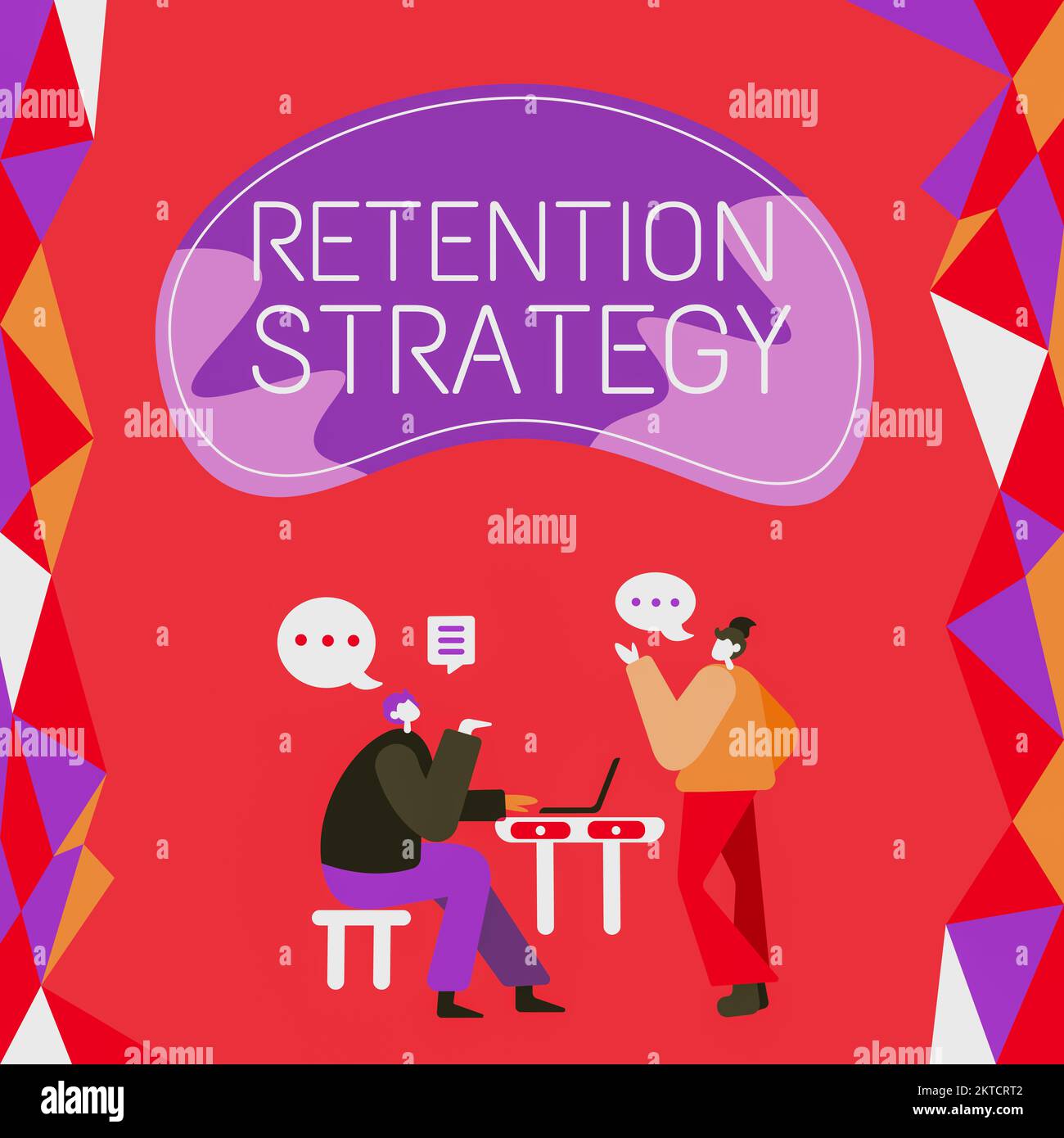 Hand writing sign Retention Strategy, Conceptual photo activities to ...