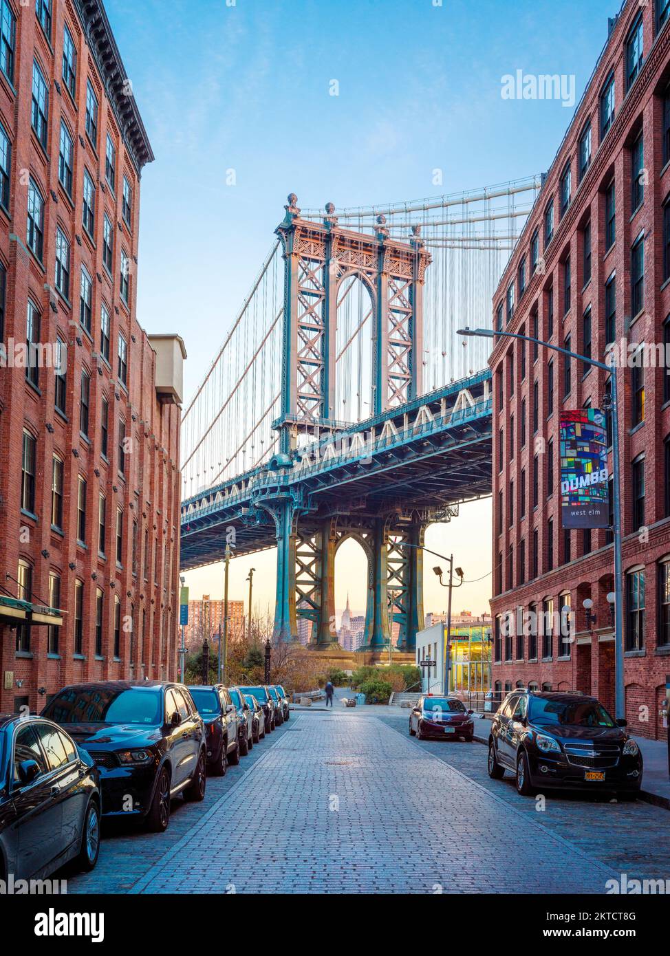 Manhattan Bridge,Dumbo, Brooklyn, New York City,New York,USA Stock ...
