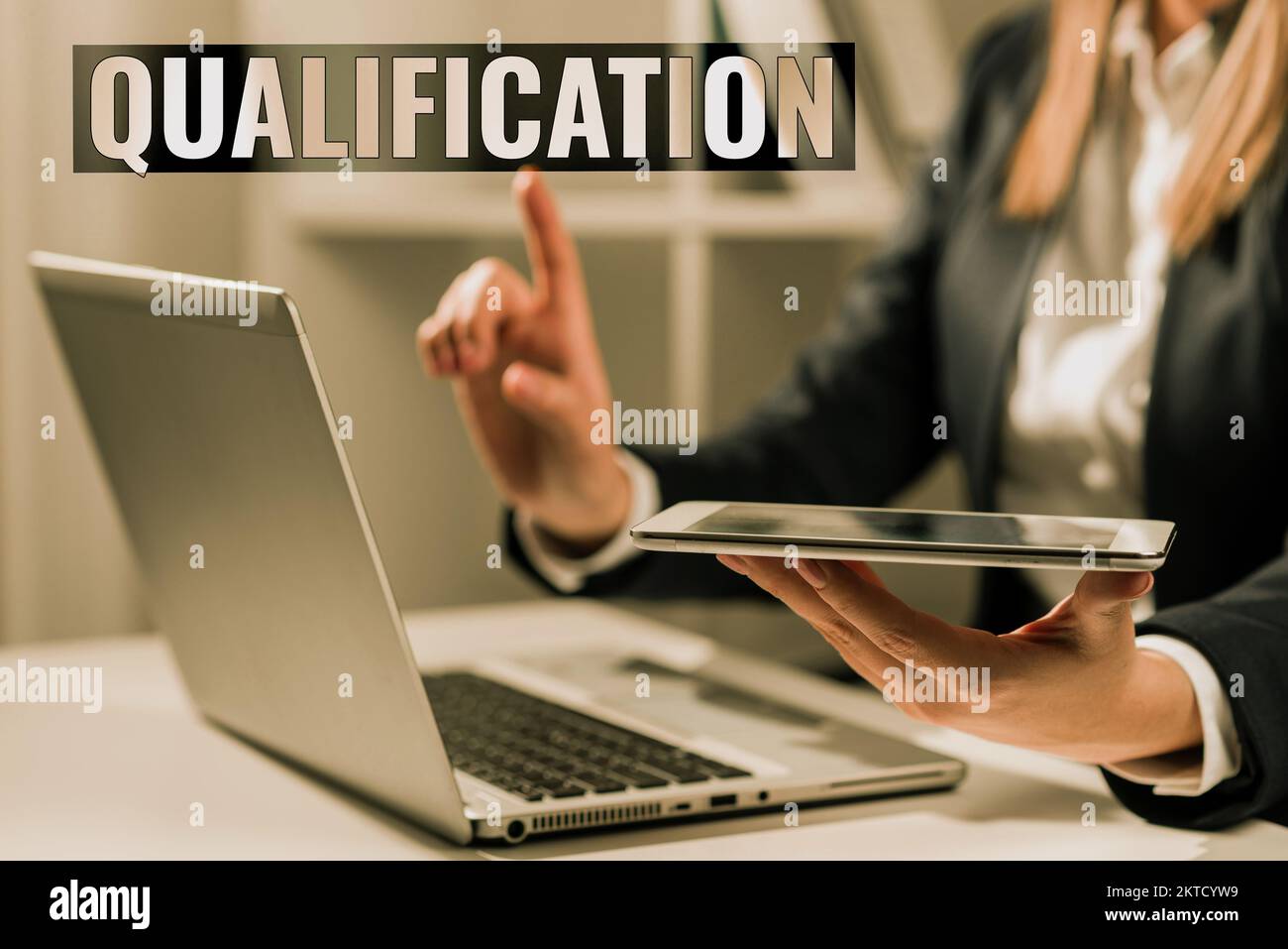 Conceptual display Qualification, Business idea Officially permission ...