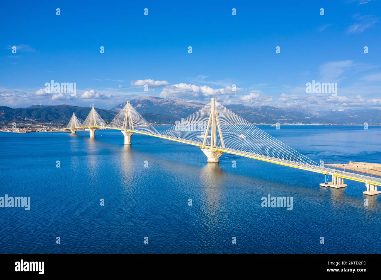 The Rio-Antirrio Bridge, officially the Charilaos Trikoupis Bridge ...