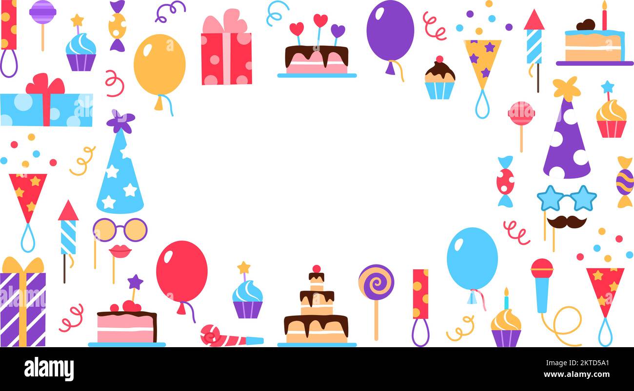 Holiday Birthday event service visit card design Stock Vector Image ...