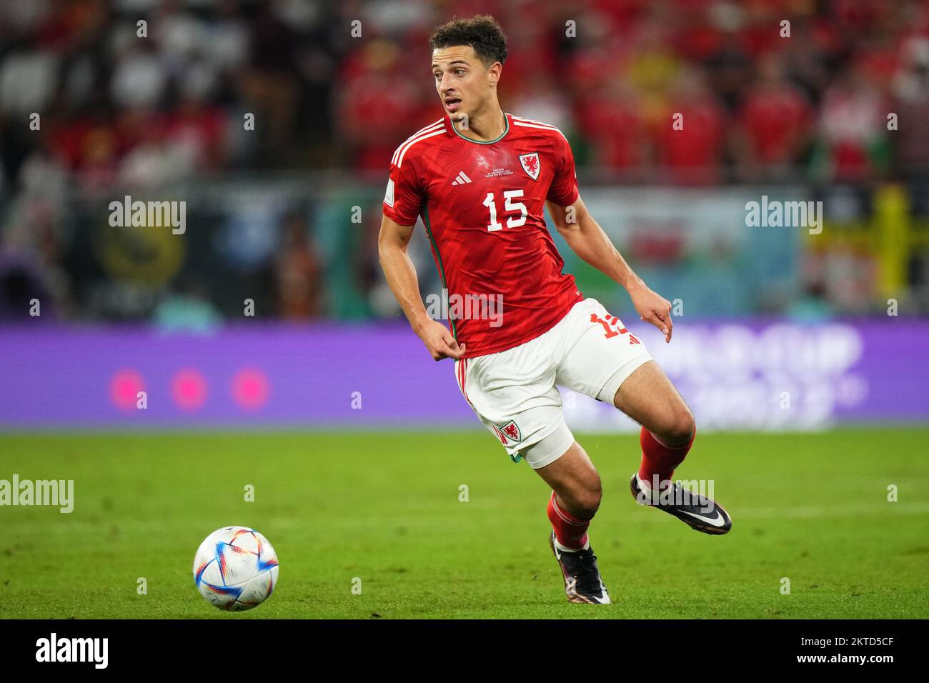 Ethan Ampadu of Wales during the FIFA World Cup Qatar 2022 match, Group ...