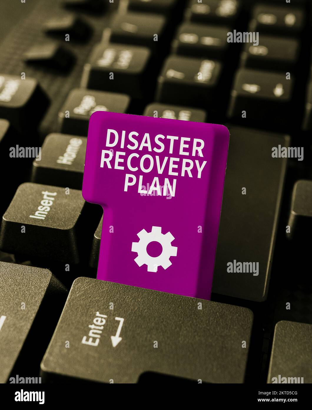 Sign displaying Disaster Recovery Plan, Concept meaning having backup ...
