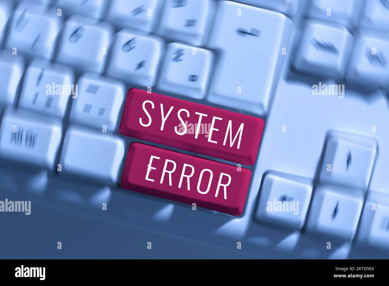 Conceptual caption System Error, Word Written on Technological failure ...