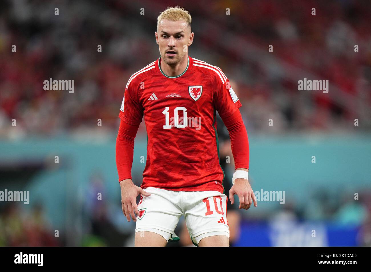 Aaron Ramsey of Wales during the FIFA World Cup Qatar 2022 match, Group ...