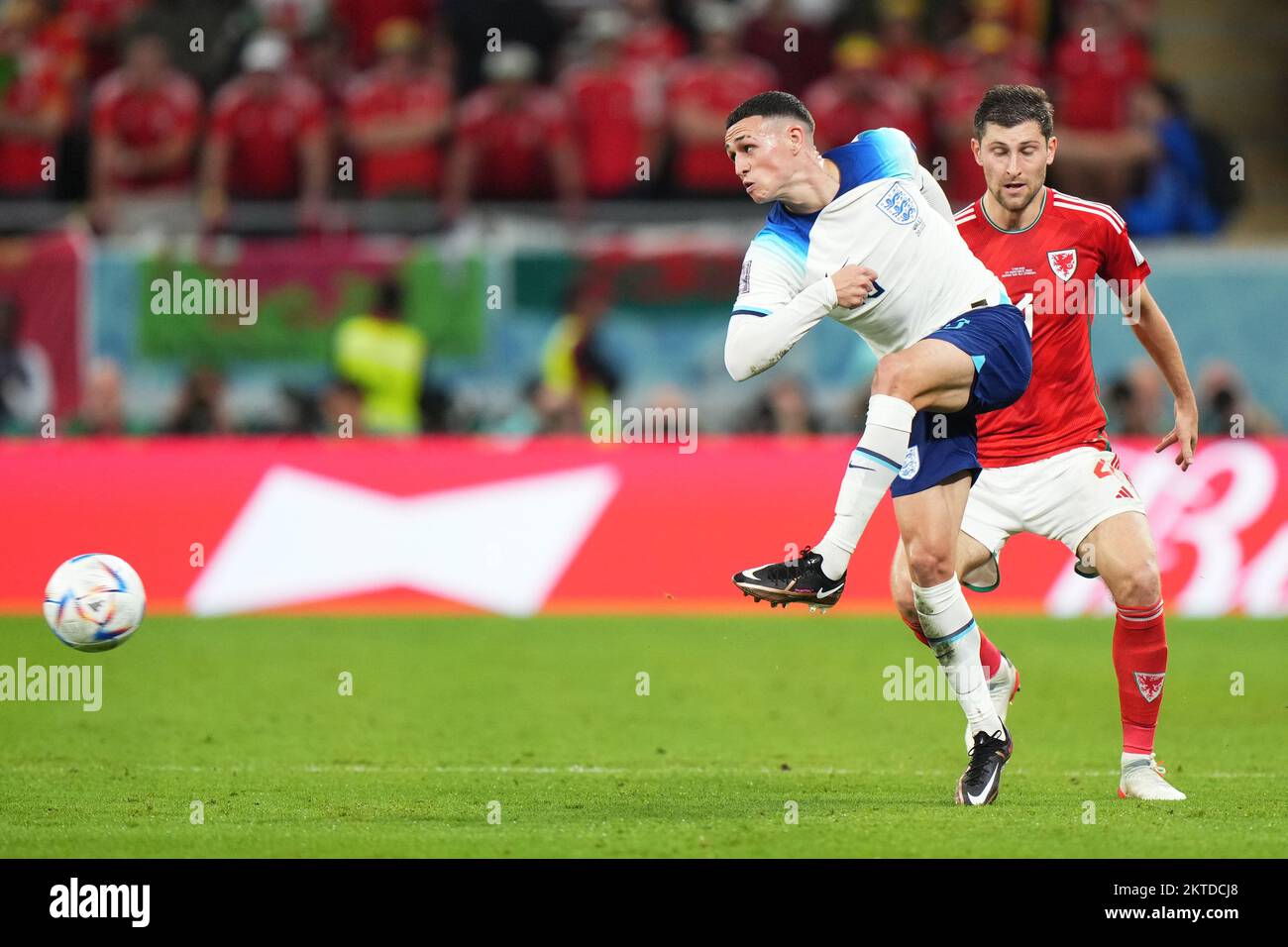 Ben Davies of Wales during the FIFA World Cup Qatar 2022 match, Group B ...