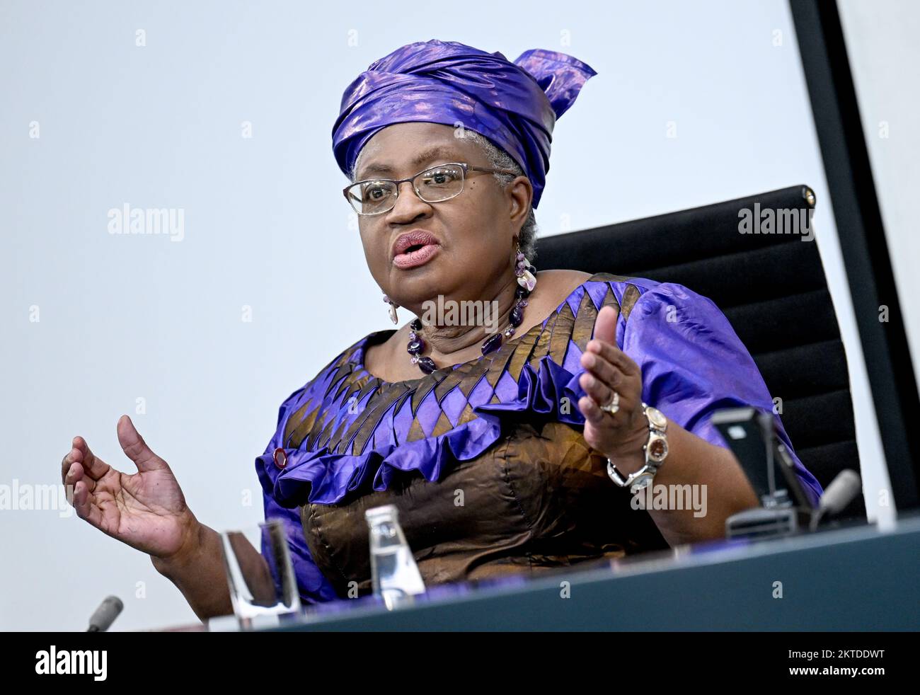 Berlin, Germany. 29th Nov, 2022. Ngozi Okonjo-Iweala, Director General ...