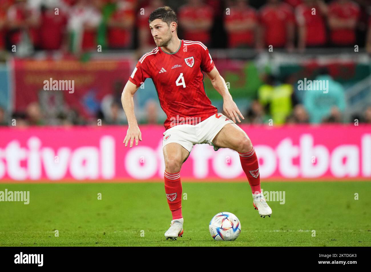 Ben Davies of Wales during the FIFA World Cup Qatar 2022 match, Group B ...
