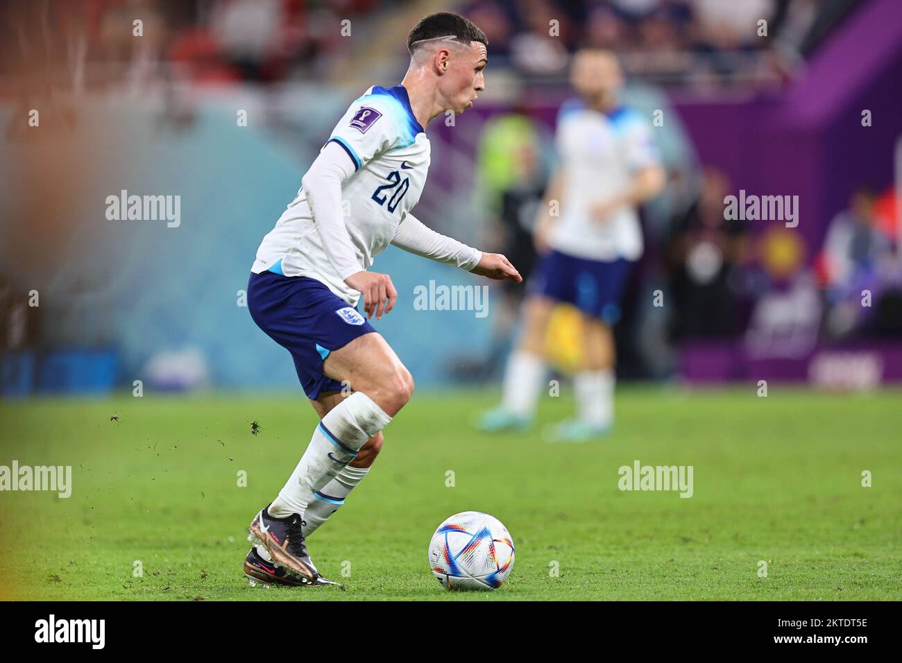 Phil Foden during the FIFA World Cup Qatar 2022 Group B match between ...