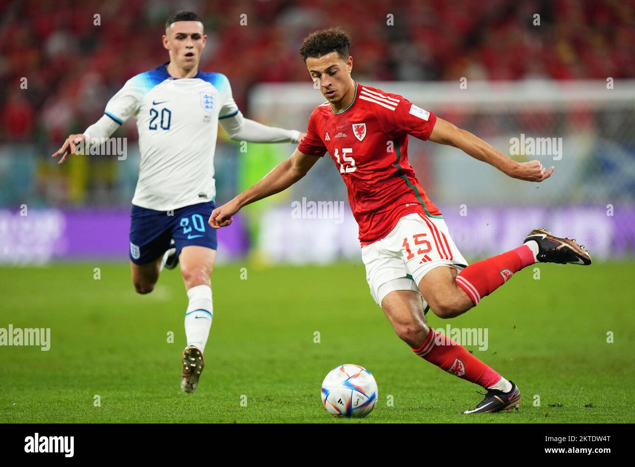 Ethan Ampadu of Wales during the FIFA World Cup Qatar 2022 match, Group ...