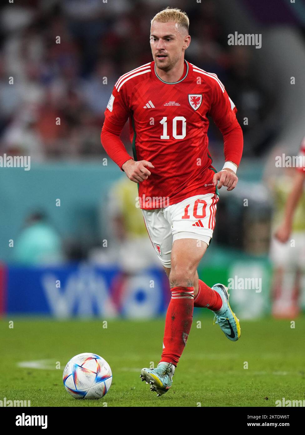 Aaron Ramsey of Wales during the FIFA World Cup Qatar 2022 match, Group ...