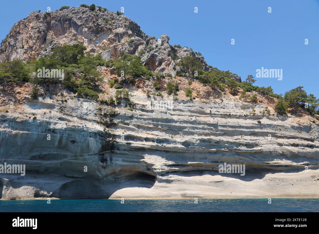 Travel in Turkey Aegean sea and rocks island landscape nature ...