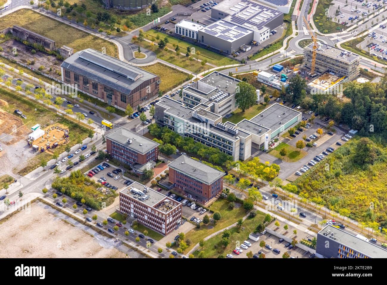 aerial, Phoenix-West area with company building MST Factory and ION-GAS ...
