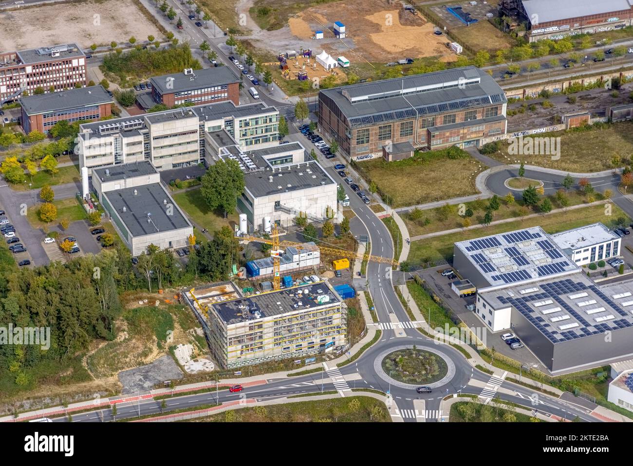 aerial, Phoenix-West area with company building MST Factory and ION-GAS ...