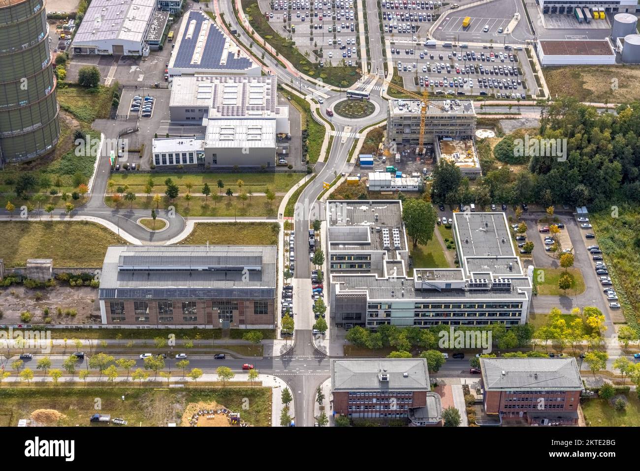 aerial, Phoenix-West area with company building MST Factory and ION-GAS ...