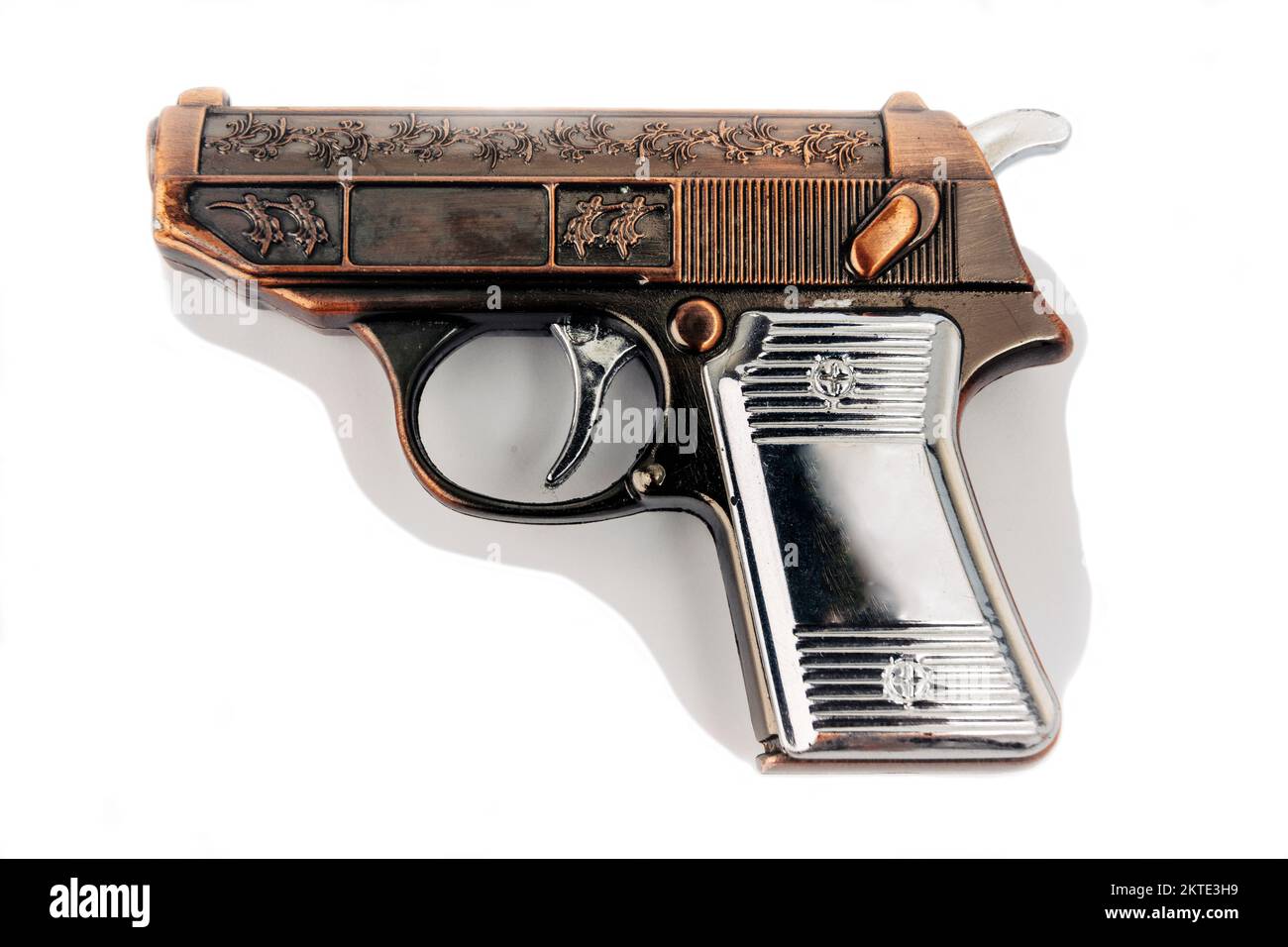 the model of gun isolated on a white background Stock Photo - Alamy