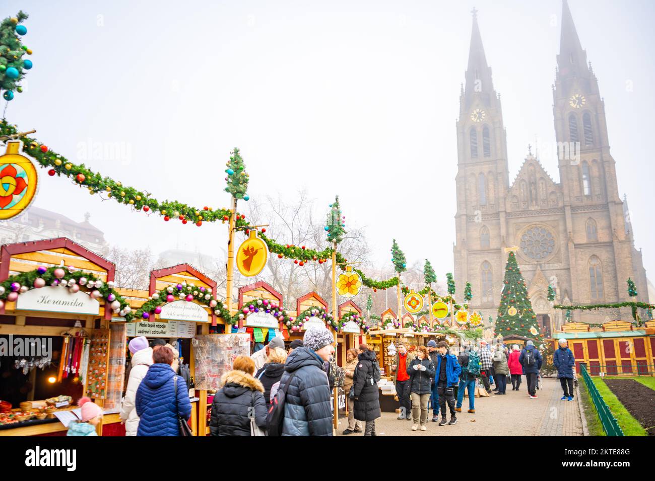 Prague, Czech Republic - November 28, 2022: Traditional Christmas ...