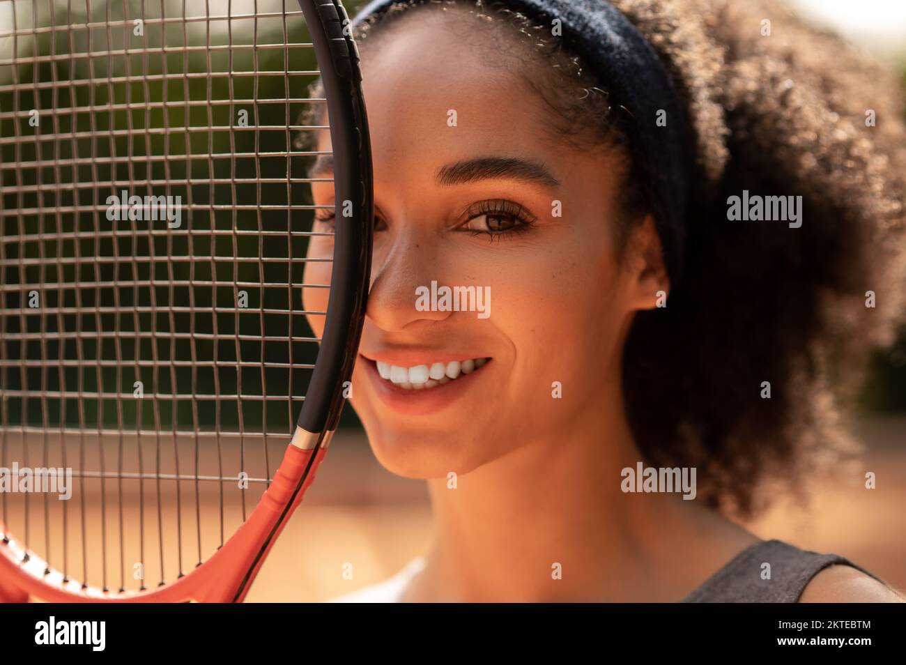 Female tennis face hi-res stock photography and images - Alamy