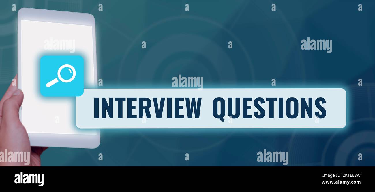 Hand writing sign Interview Questions, Business approach Typical topic being ask or inquire ...