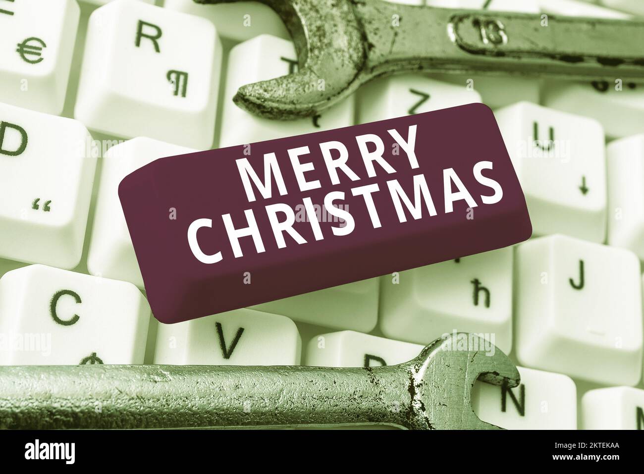 Hand writing sign Merry Christmas, Conceptual photo annual tradition to ...