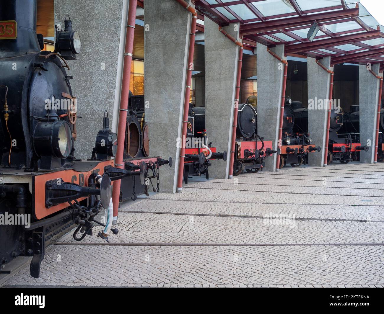 Steam locomotives of the National Railway Museum of Portugal collection ...
