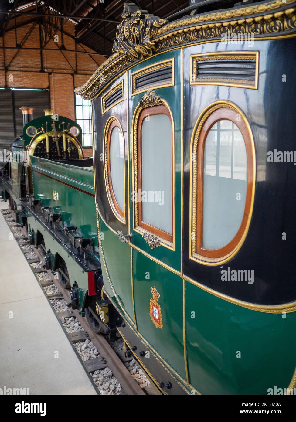 Detail of the carriages of the 1862 D. Luiz Royal Train produced by ...