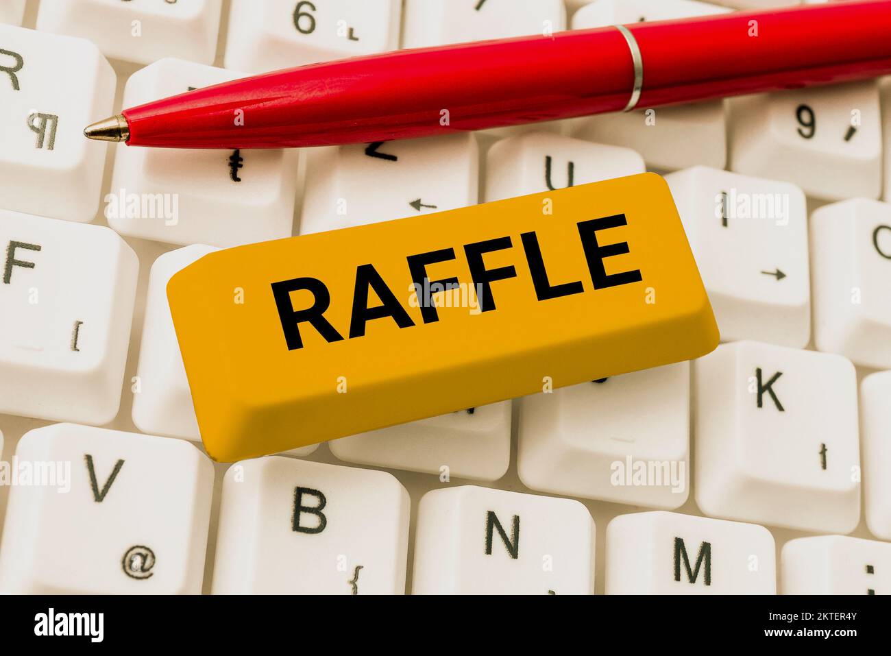 Writing displaying text Raffle, Conceptual photo means of raising money ...
