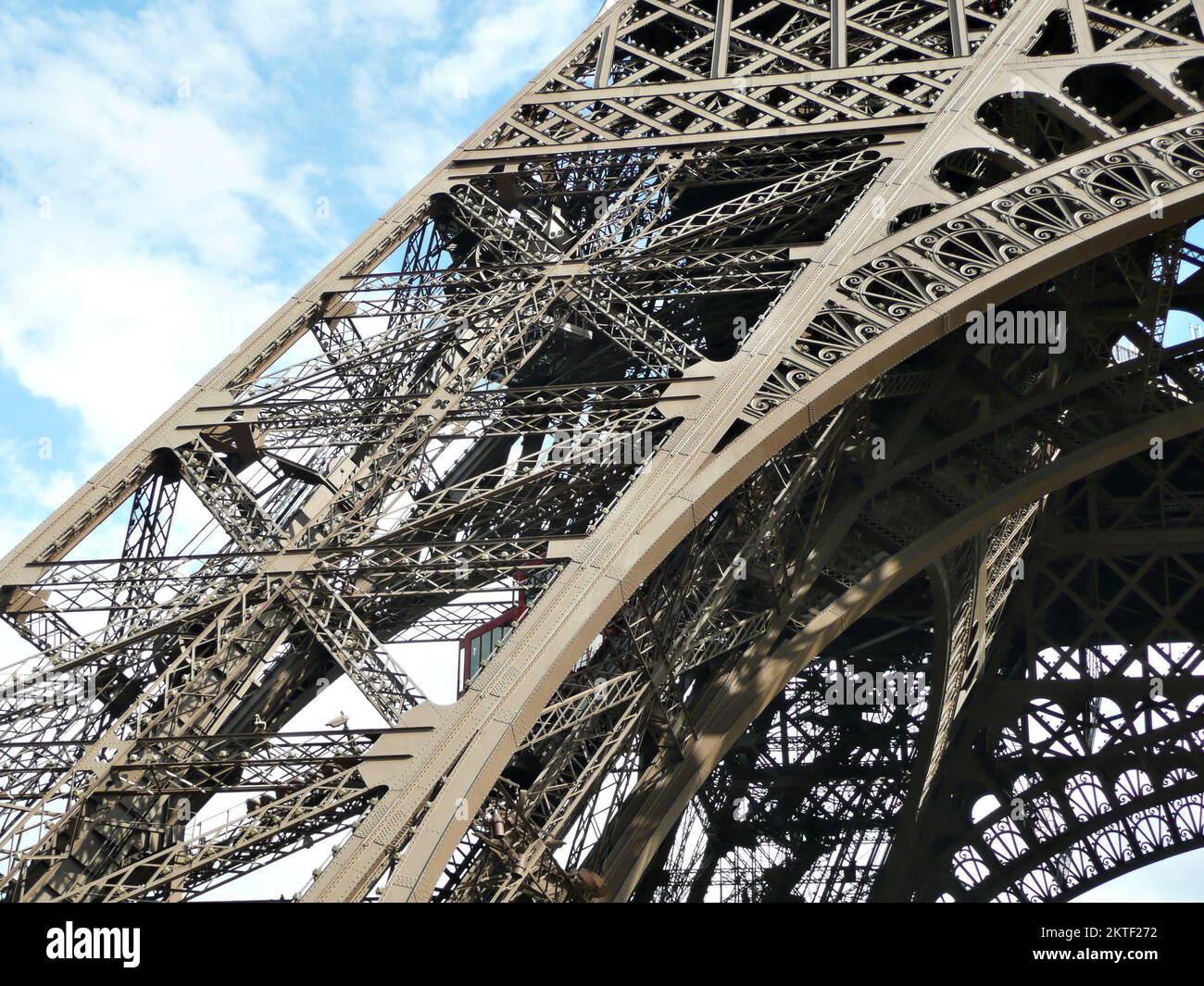 Eiffel Tower Steel Structure details, Paris, France Stock Photo - Alamy