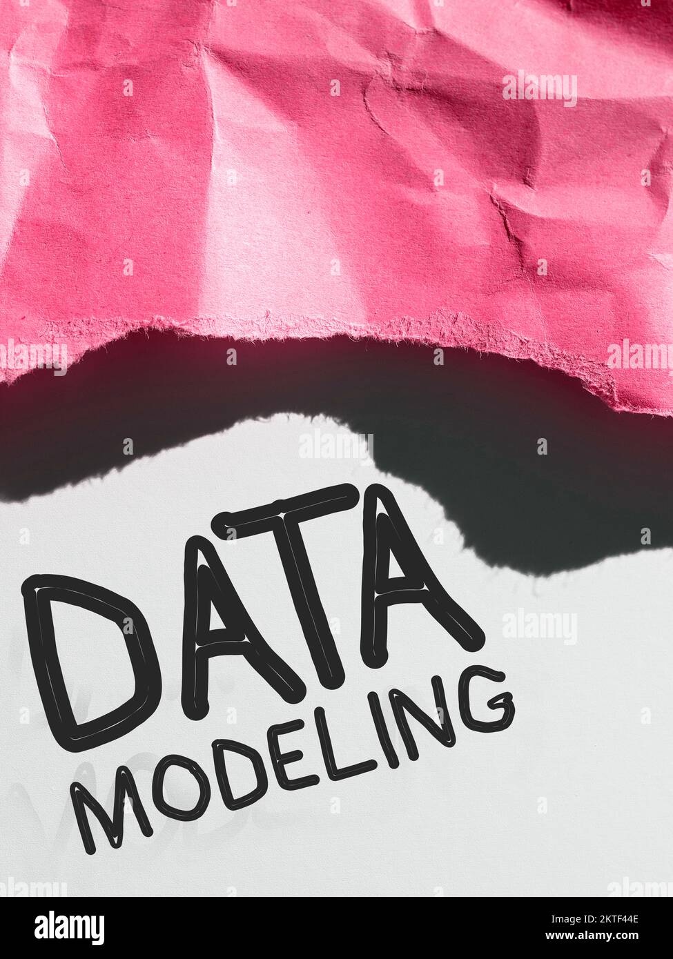 Text sign showing Data Modeling, Business overview process of ...