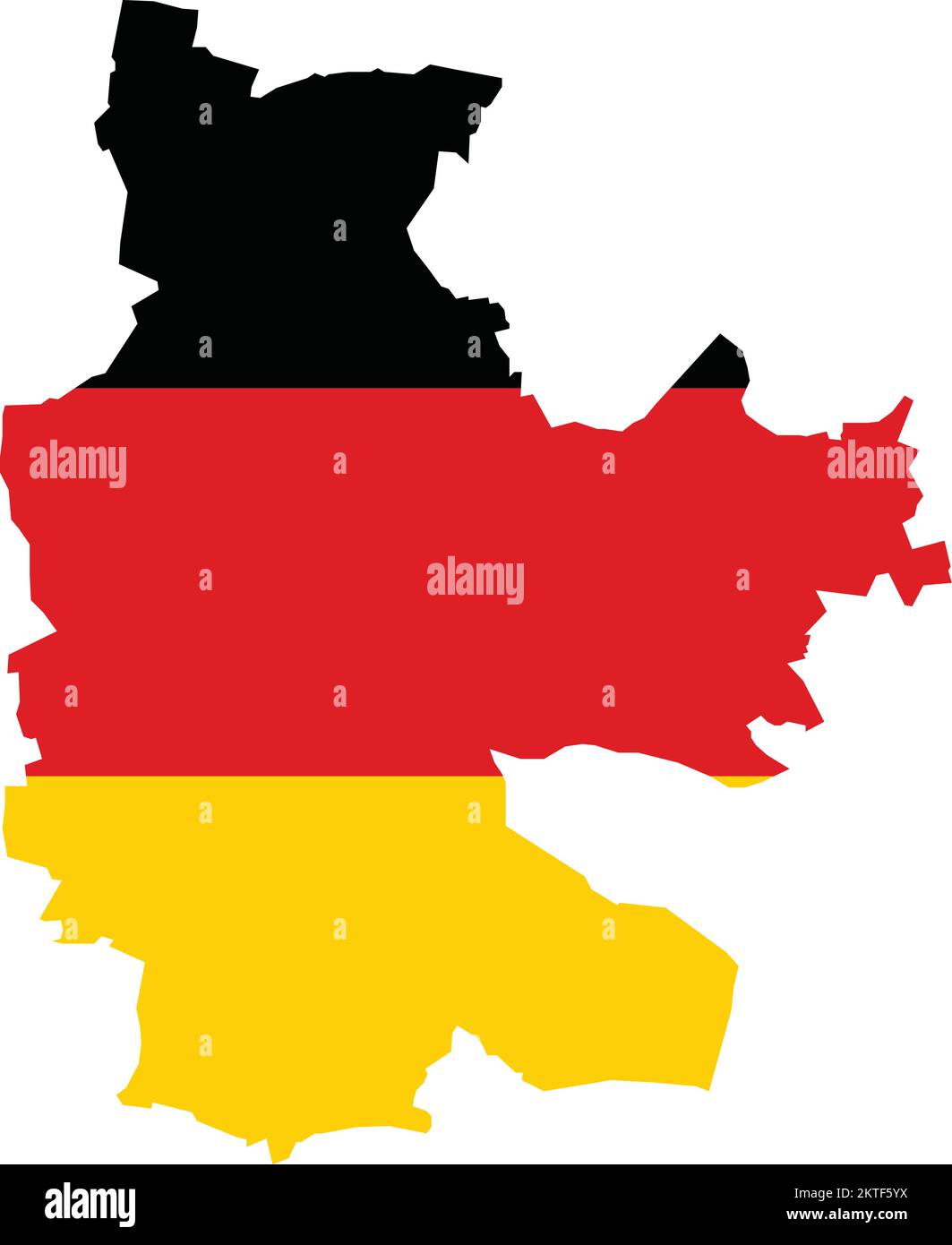 Simple flat vector flag map of the German town of COTTBUS, GERMANY ...