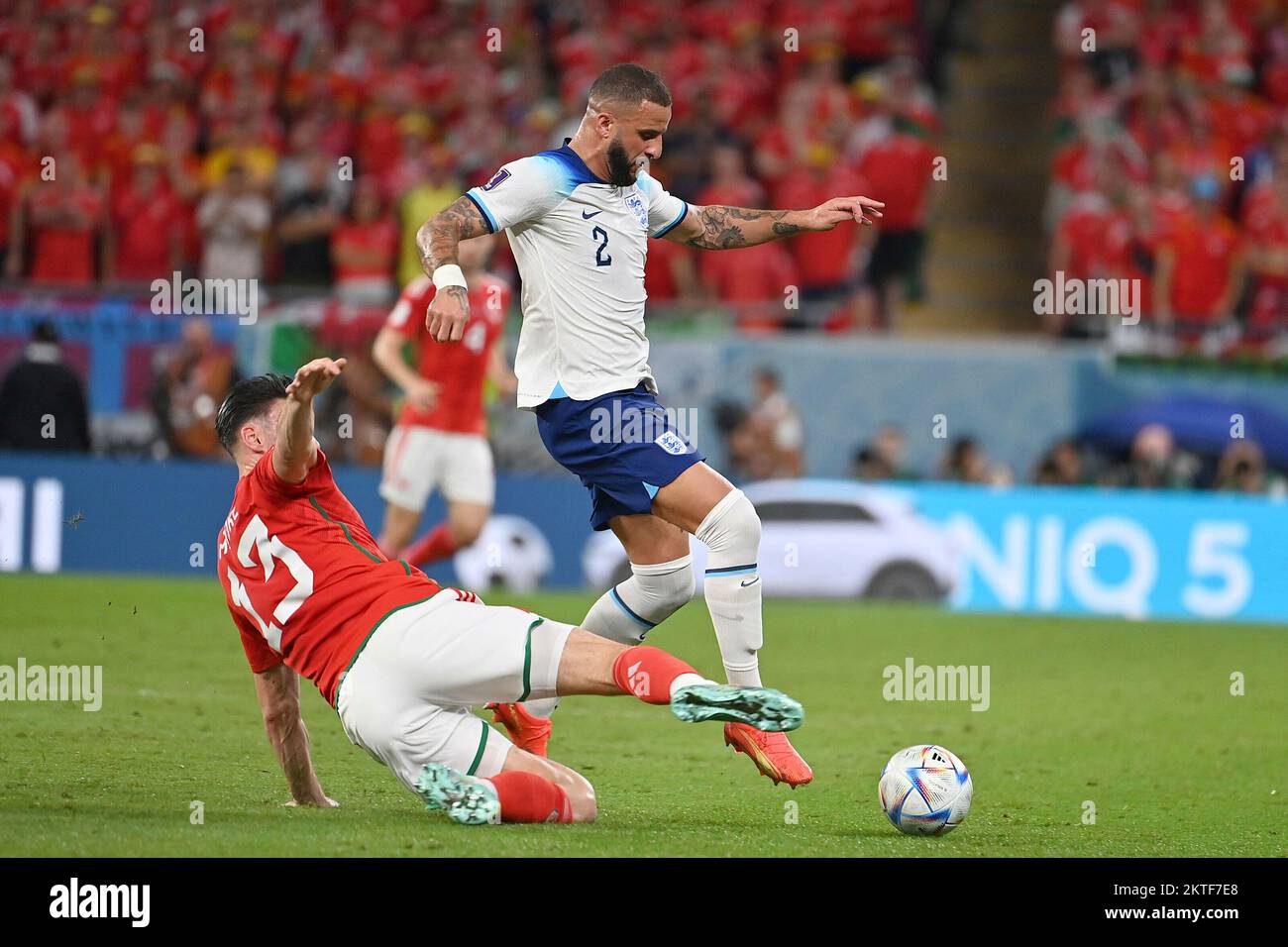 Doha, Katar. 29th Nov, 2022. From left: MOORE Kieffer (WAL), action ...