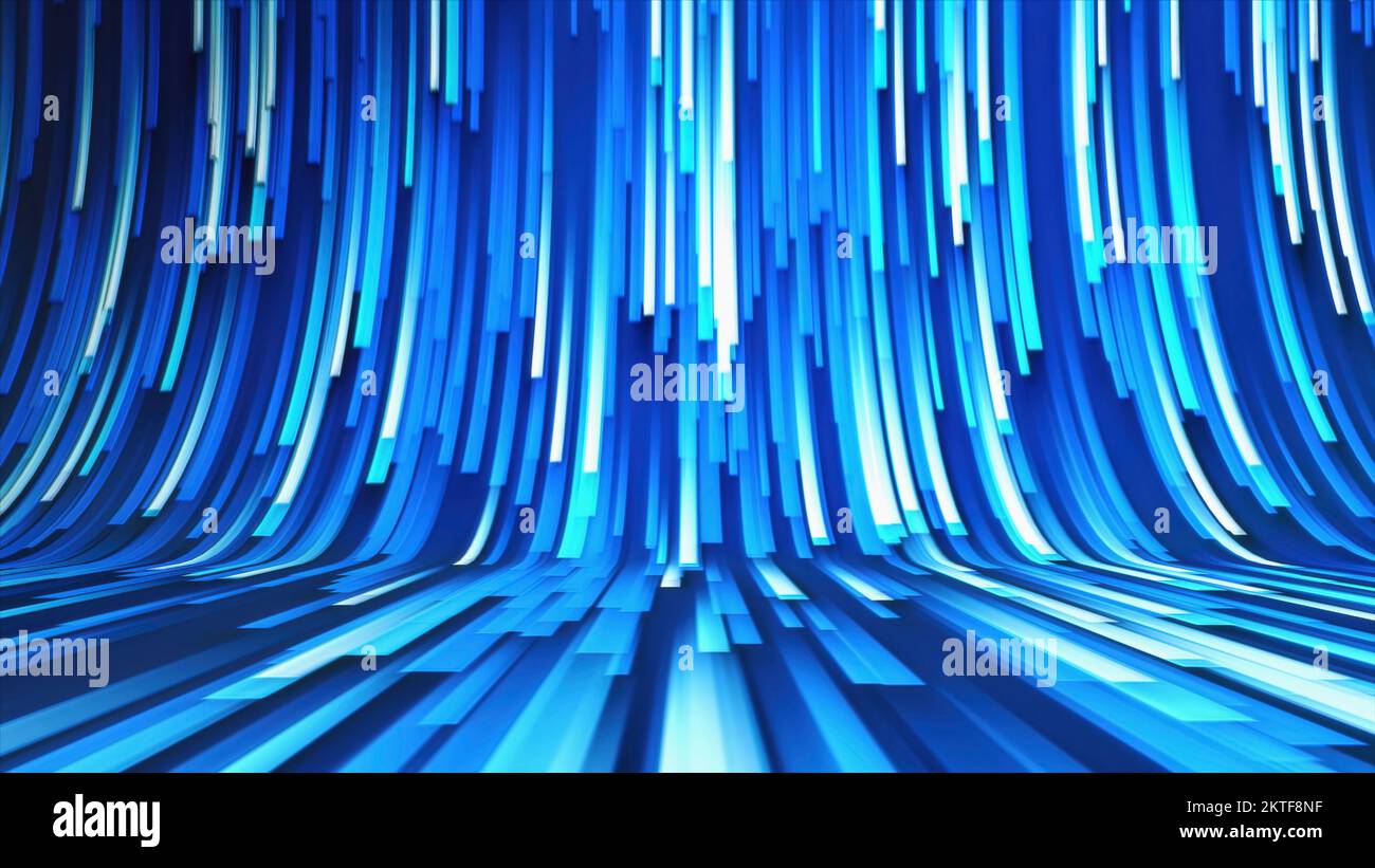 Background of moving curved stream of lines. Motion. Lines move in ...