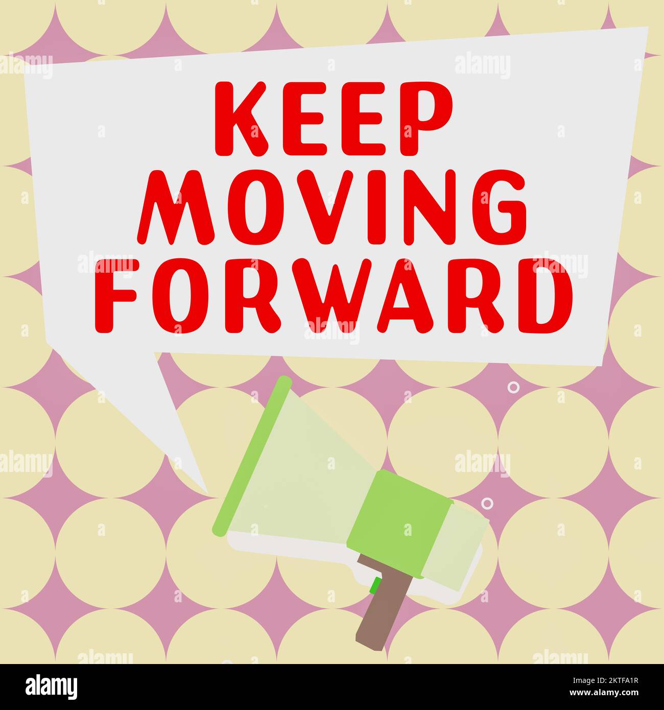 Hand writing sign Keep Moving Forward, Word Written on invitation ...