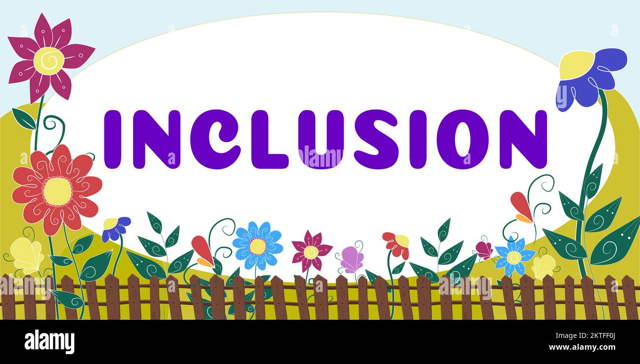 Inspiration showing sign Inclusion, Concept meaning action state ...