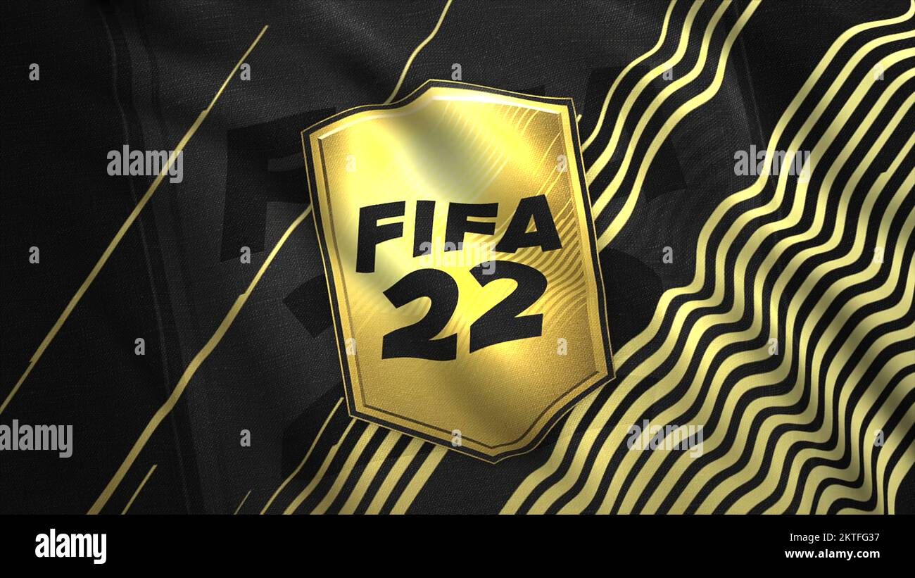 3d FIFA flag background. Motion. Flag for opening of FIFA football ...