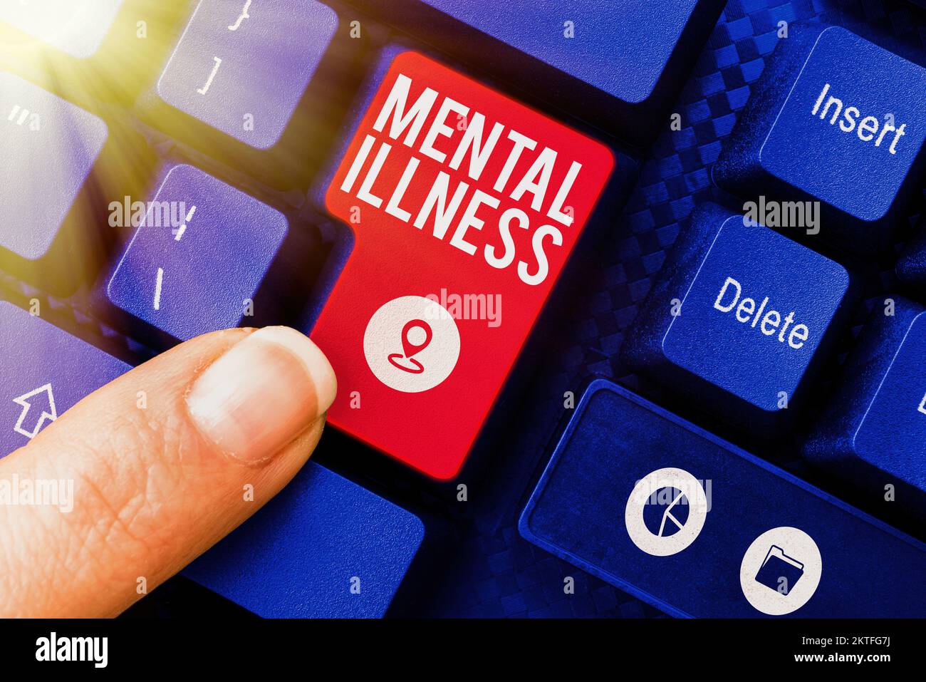 Text showing inspiration Mental Illness, Conceptual photo person ...