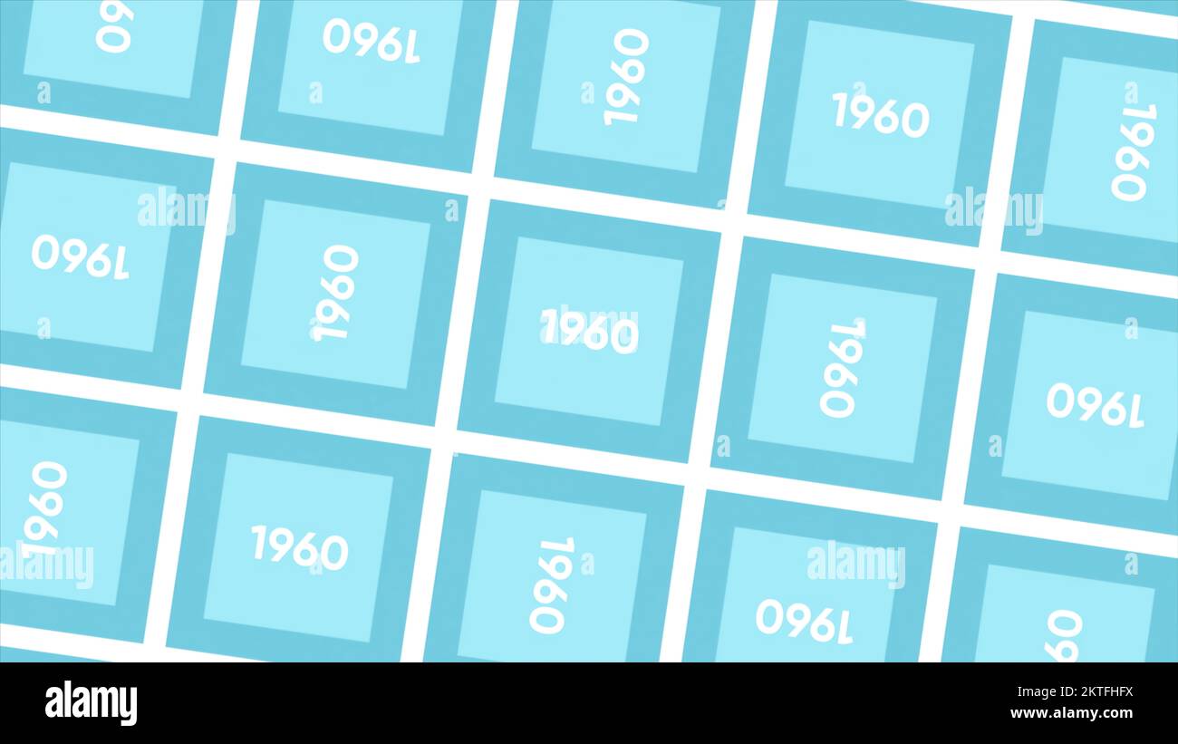 Animation with date for video. Motion. Stylish animation with old date ...