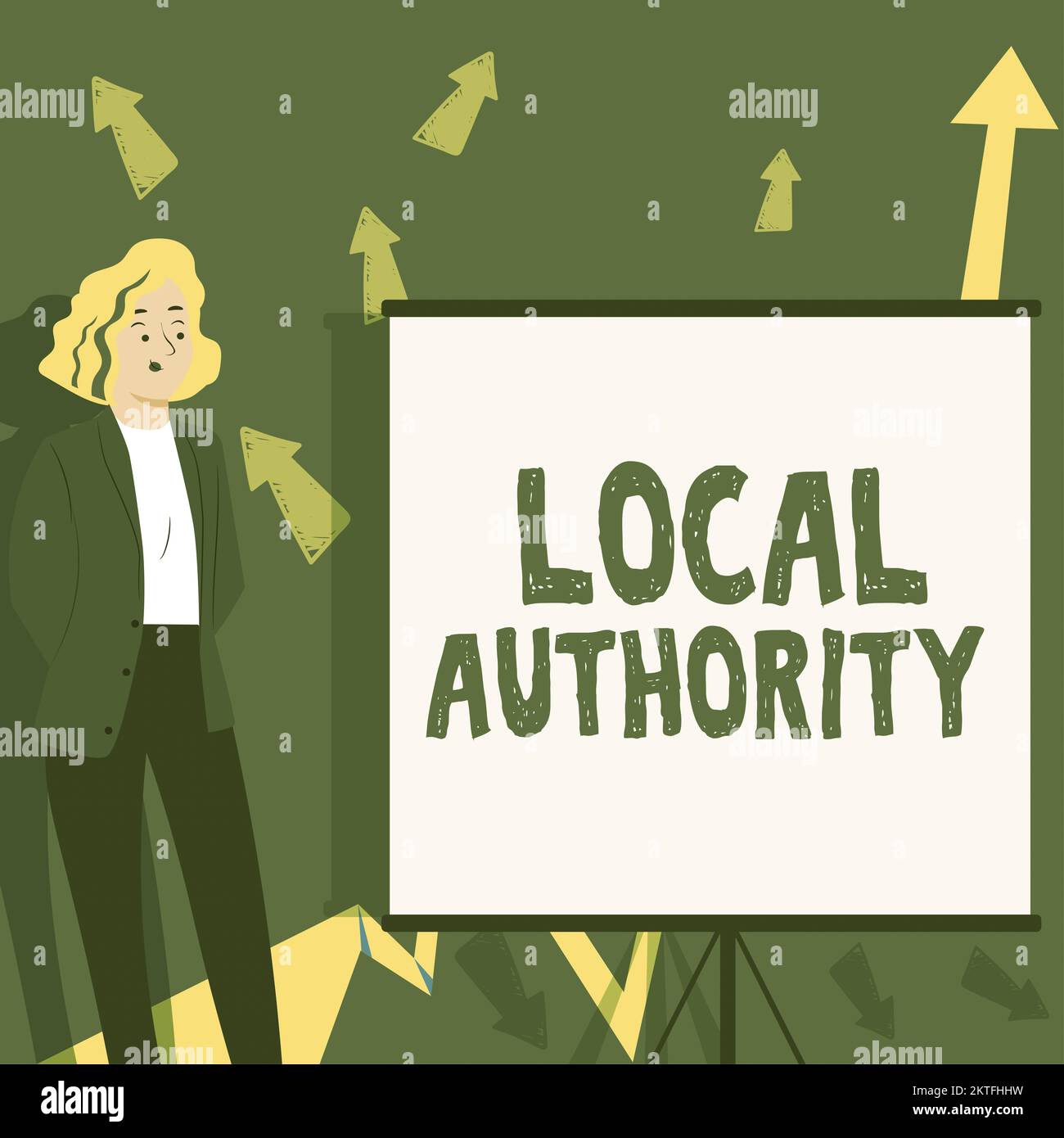 Sign displaying Local Authority, Word for the group of people who ...