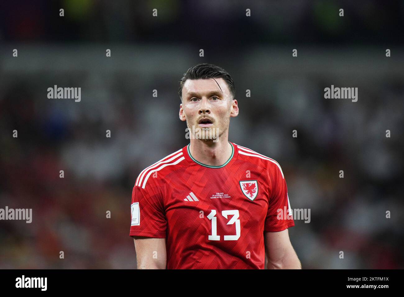 Rayan, Qatar. Nov 29, 2022. Kieffer Moore of Wales during the FIFA ...