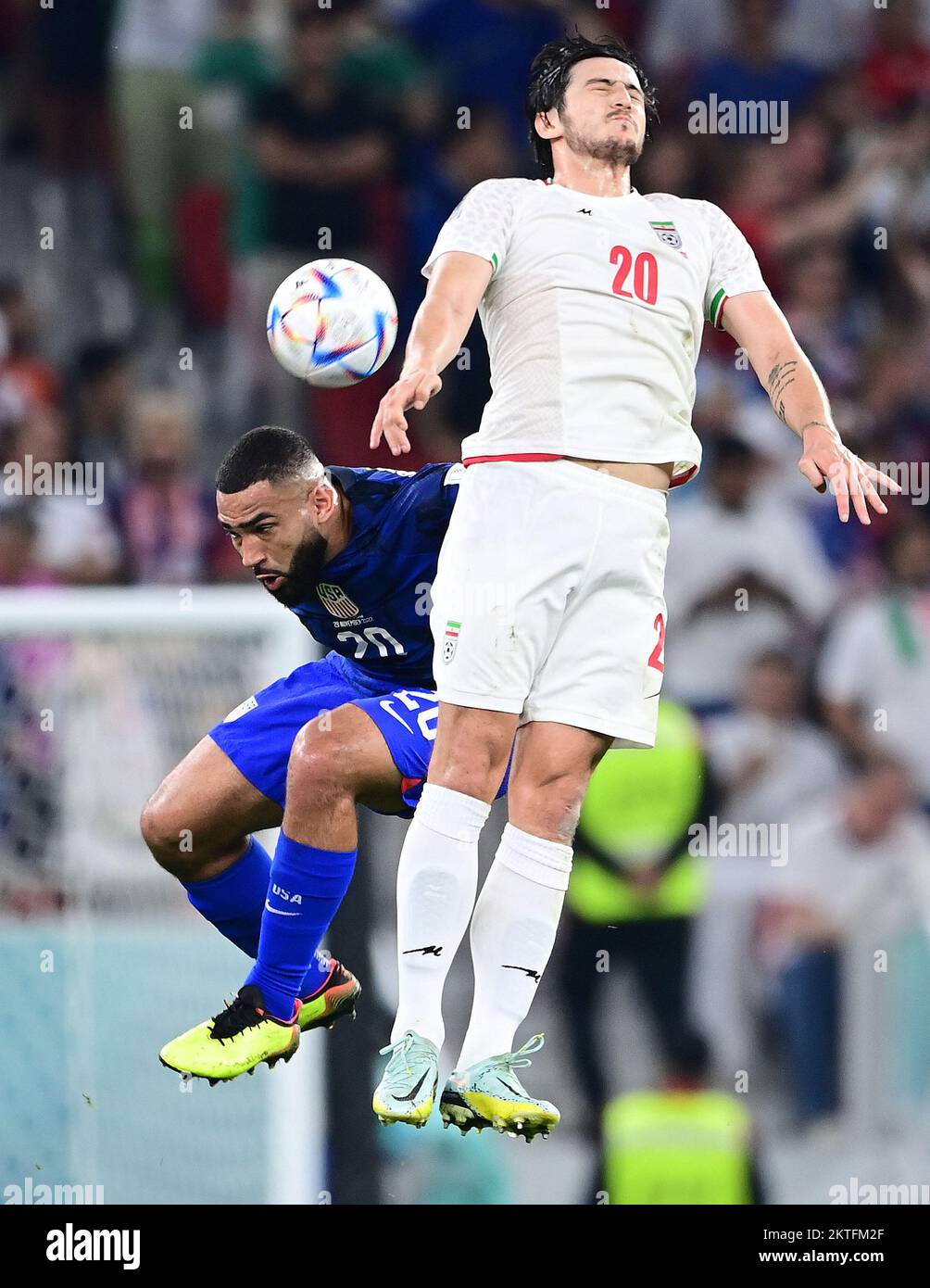 v.l. Cameron Carter-Vickers (USA), Sardar AzmounDoha, 29.11.2022, FIFA ...
