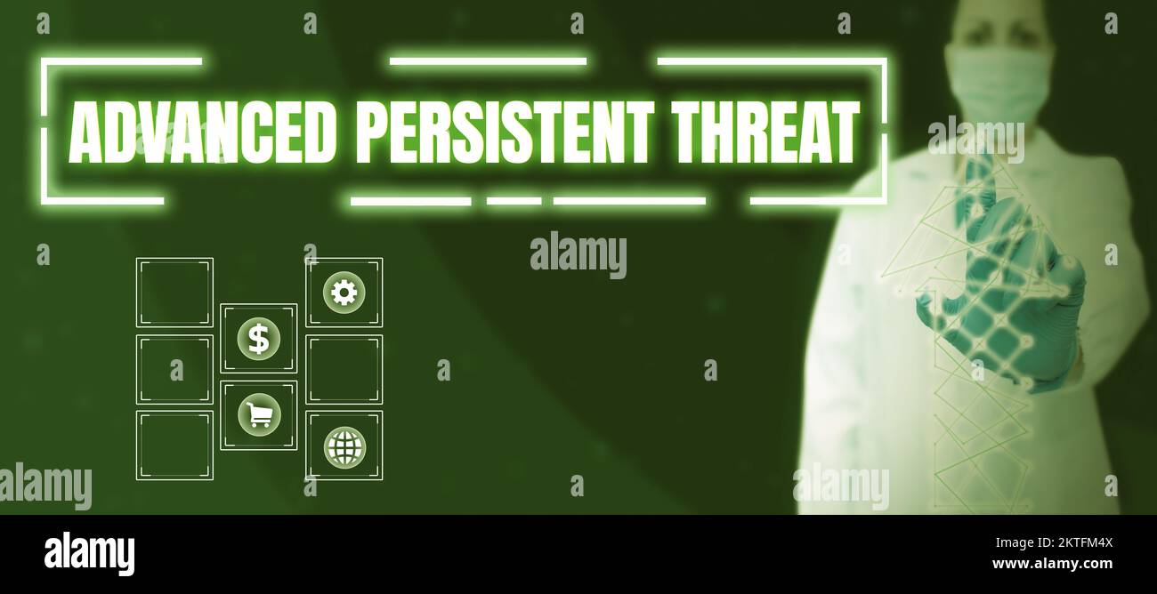 Text showing inspiration Advanced Persistent Threat, Conceptual photo ...