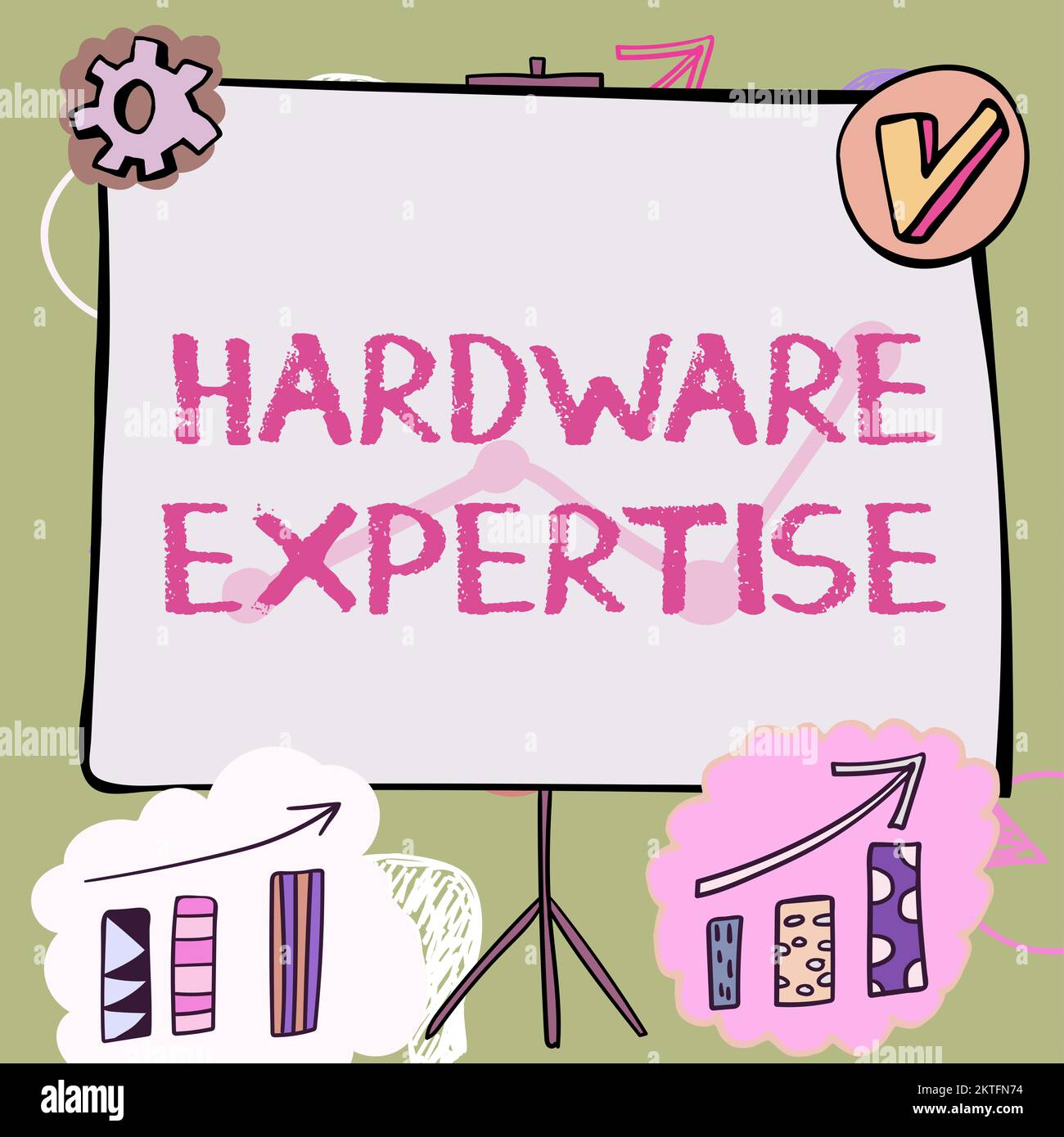 Hand writing sign Hardware Expertise, Concept meaning machines and ...