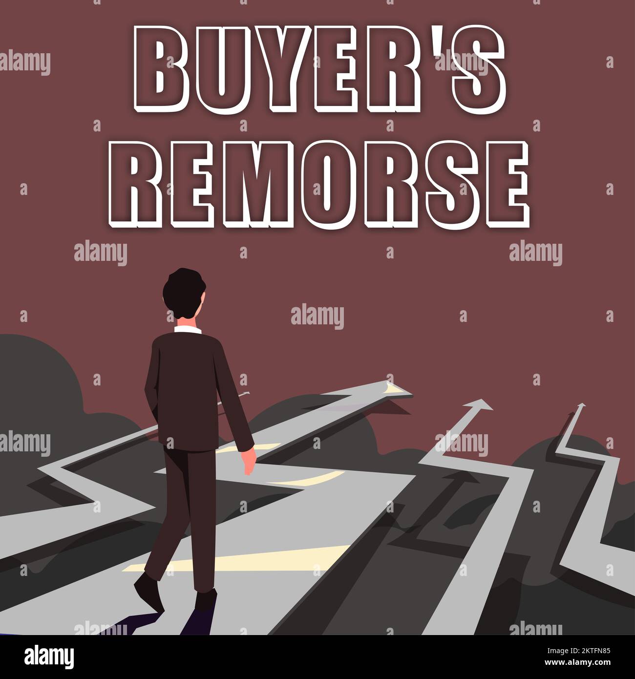 Text showing inspiration Buyer's Remorse, Word Written on a feeling of ...