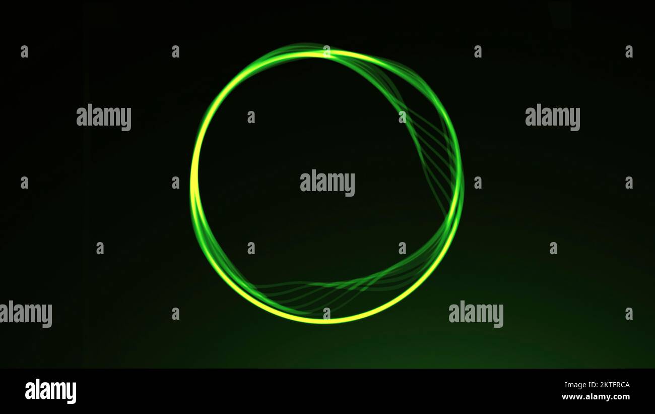 Ring lines pulsating on isolated background. Motion. Beautiful ring animation with rippling ...