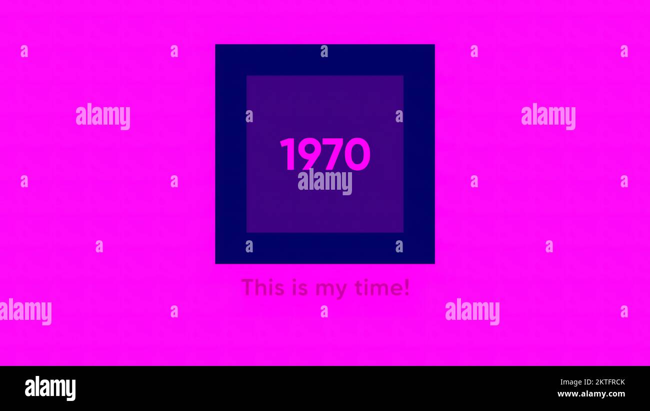 Stylish animation with date for intro. Motion. Background animation ...